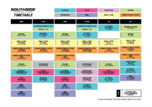 Timetable | Southside Training Centre